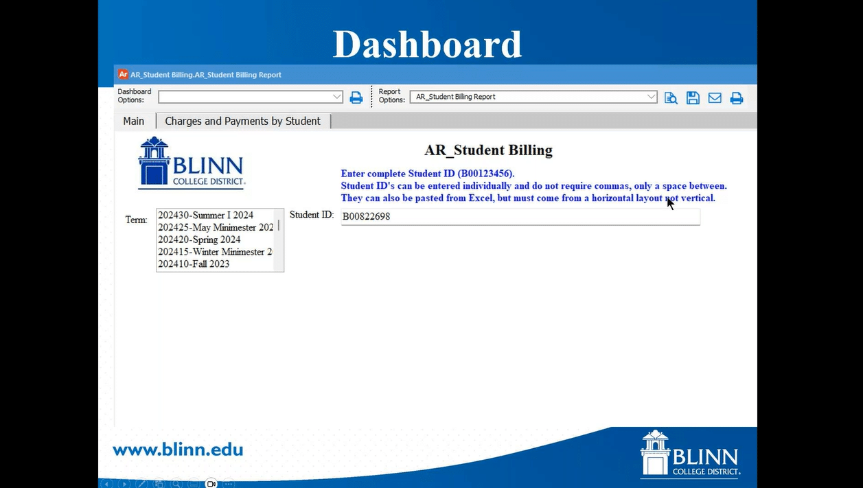 Building Banner-less Student Bills with Argos - Evisions
